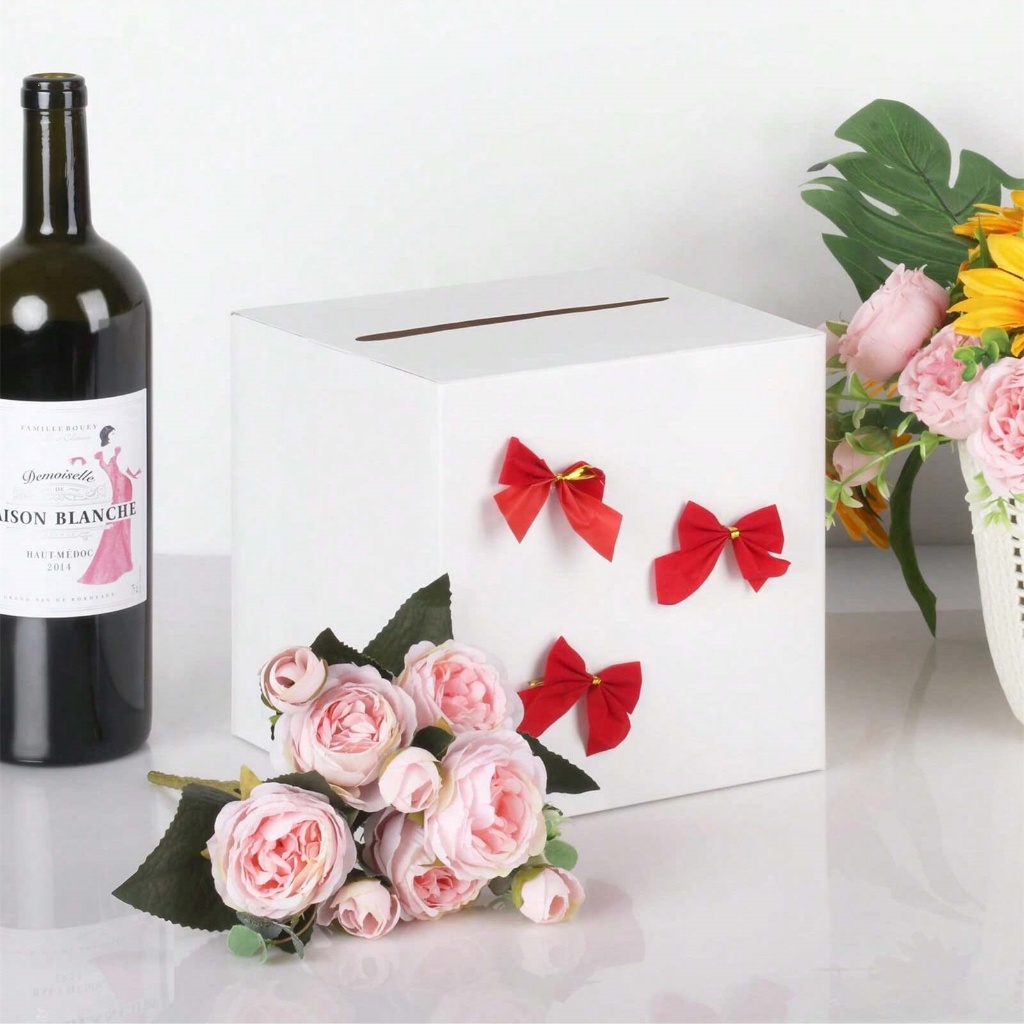 DIY White Card Box Wedding Favors Post Box Cardboard Wedding Party ...