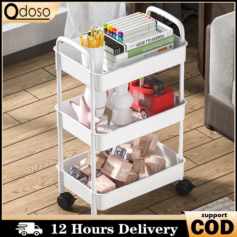3/4/5 layer Moving Rack Trolley Cart organizer kitchen Shelf rack ...