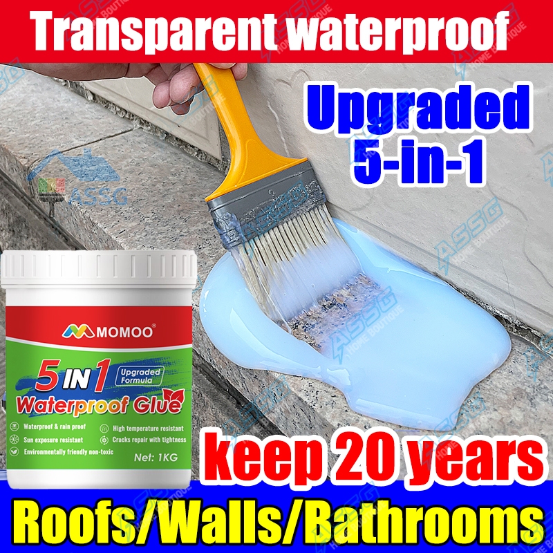 1000G Transparent Waterproof Glue With Brush Sealant Roof Leak Proofing ...