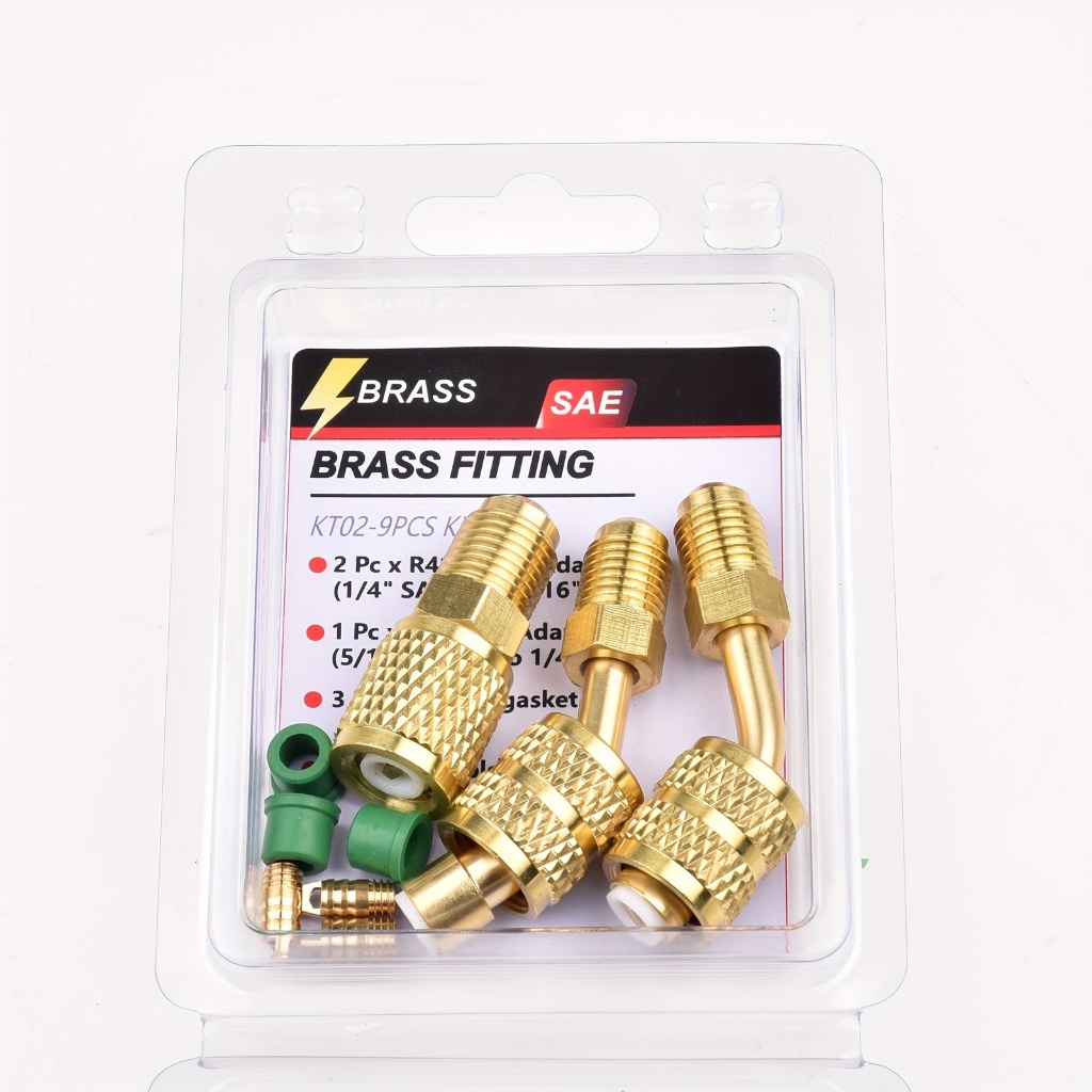 AC Refrigerant Adapter For R410 R32 R22 For Valve System Tool SAE Male ...