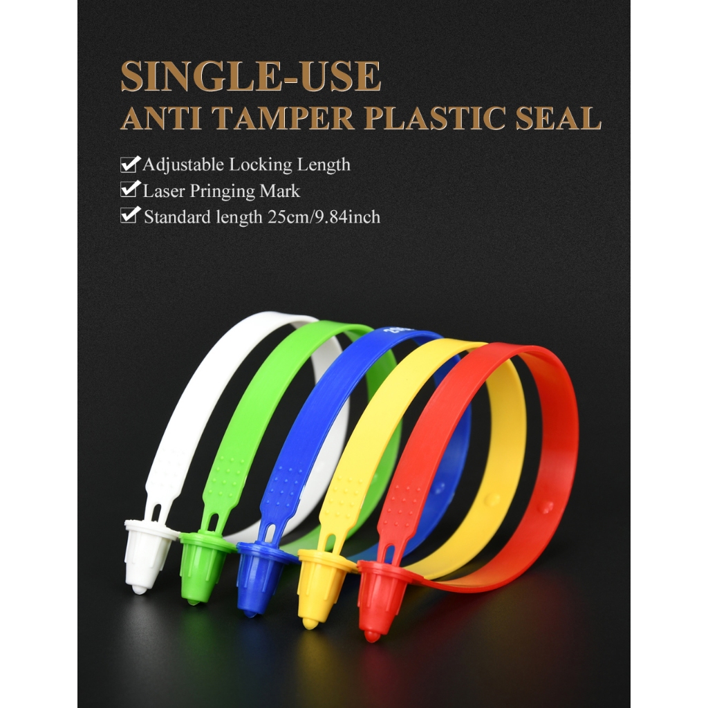 100PCS Truck Security Seals Plastic Tamper Seal Serial Numbered ...