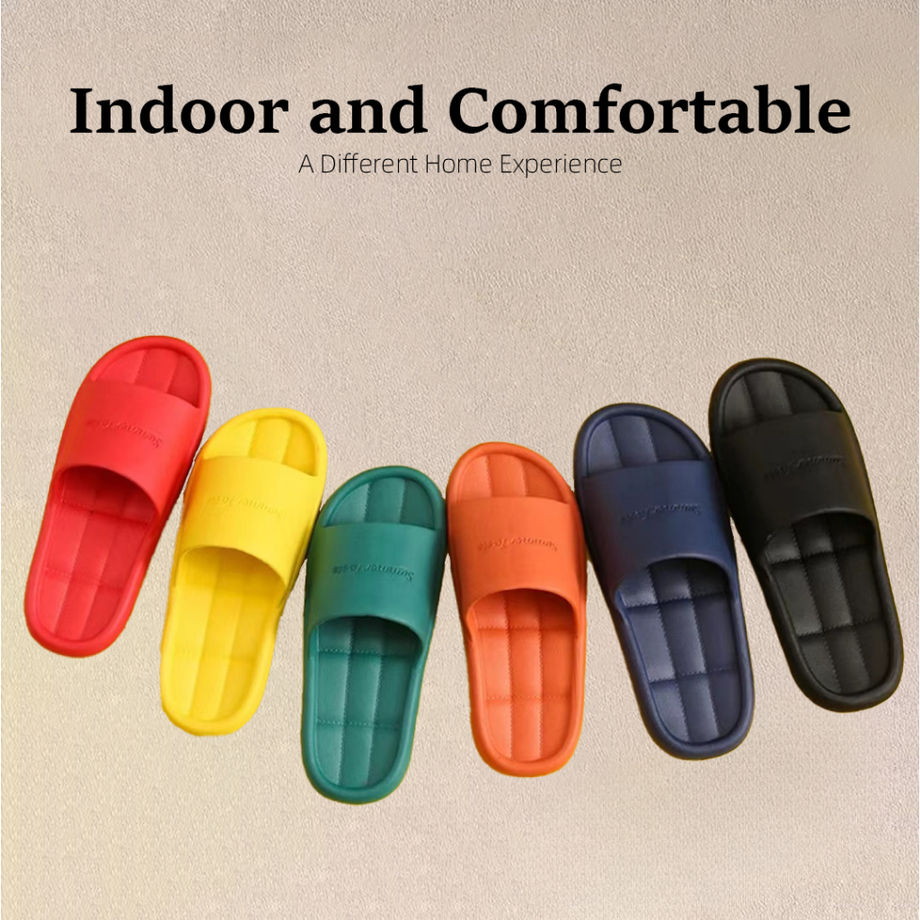 Indoor Slippers Thin Strip Comfy Rubber Slippers for Women Outdoor ...