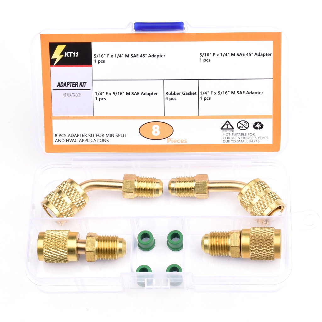 AC Refrigerant Adapter For R410 R32 R22 For Valve System Tool SAE Male ...