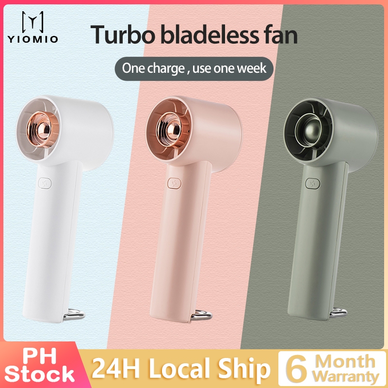 YIOMIO Mini Fan Portable Handheld Rechargeable Leafless Electric Fan 3 ...