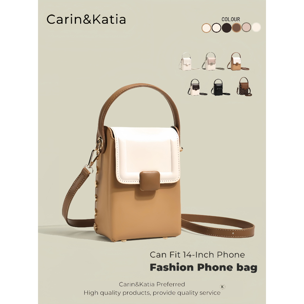 【Carin&Katia】Small bag for woman Cellphone Bag Small Square Bag One ...