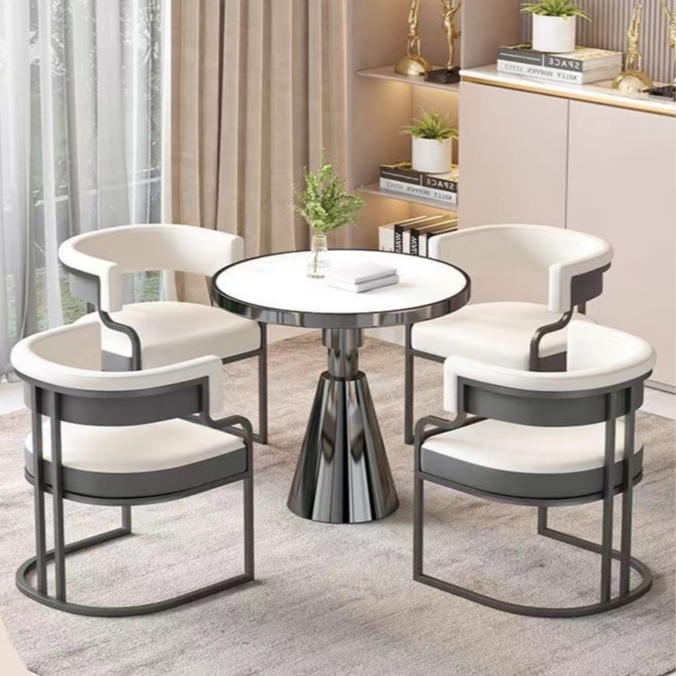 Dining Chair Light Luxury Premium High-End Tea Chair Hotel Sales Office ...
