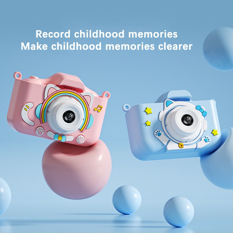 High definition children's digital camera with front and rear dual ...