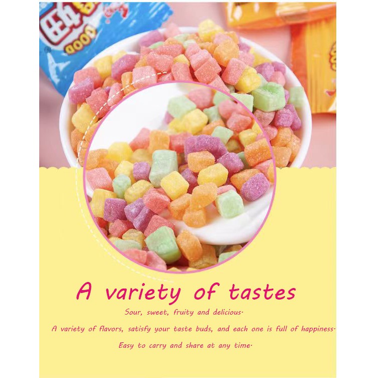 Lechao sour girl mixed with fruity fudge 310g nostalgic snacks snacks ...