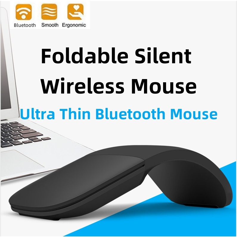 Foldable Mouse Silent Bluetooth 4.0 Mouse Arc Mouse for Microsoft ...