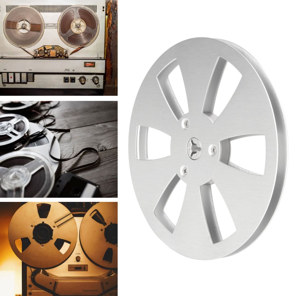 [CSS]1/4 7 Inch Empty Reel Aluminum Alloy 6 Hole Open Reel Sound Tape ...