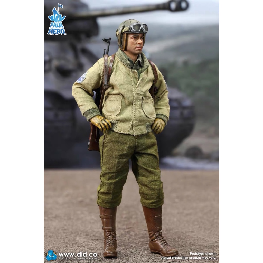 20 cm 1/12 Soldier Figure Ant DID XA80019 US Army Tank Soldier Furious ...