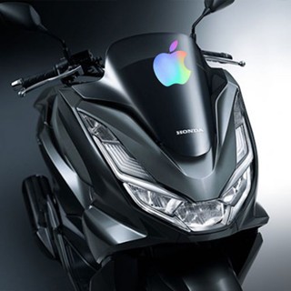 Apple logo waterproof sticker vinyl decal suitable for electric cars ...