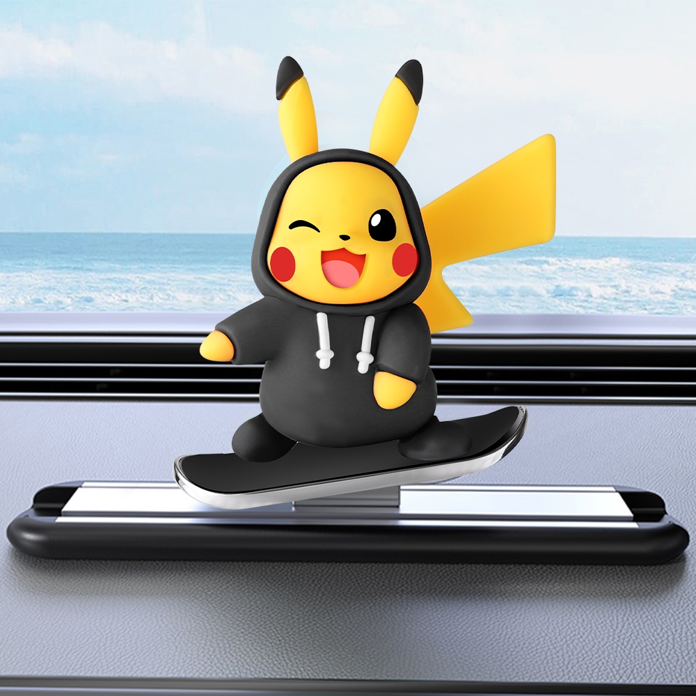 Car automatic sliding skateboard cute cartoon Pikachu scooter dashboard ...