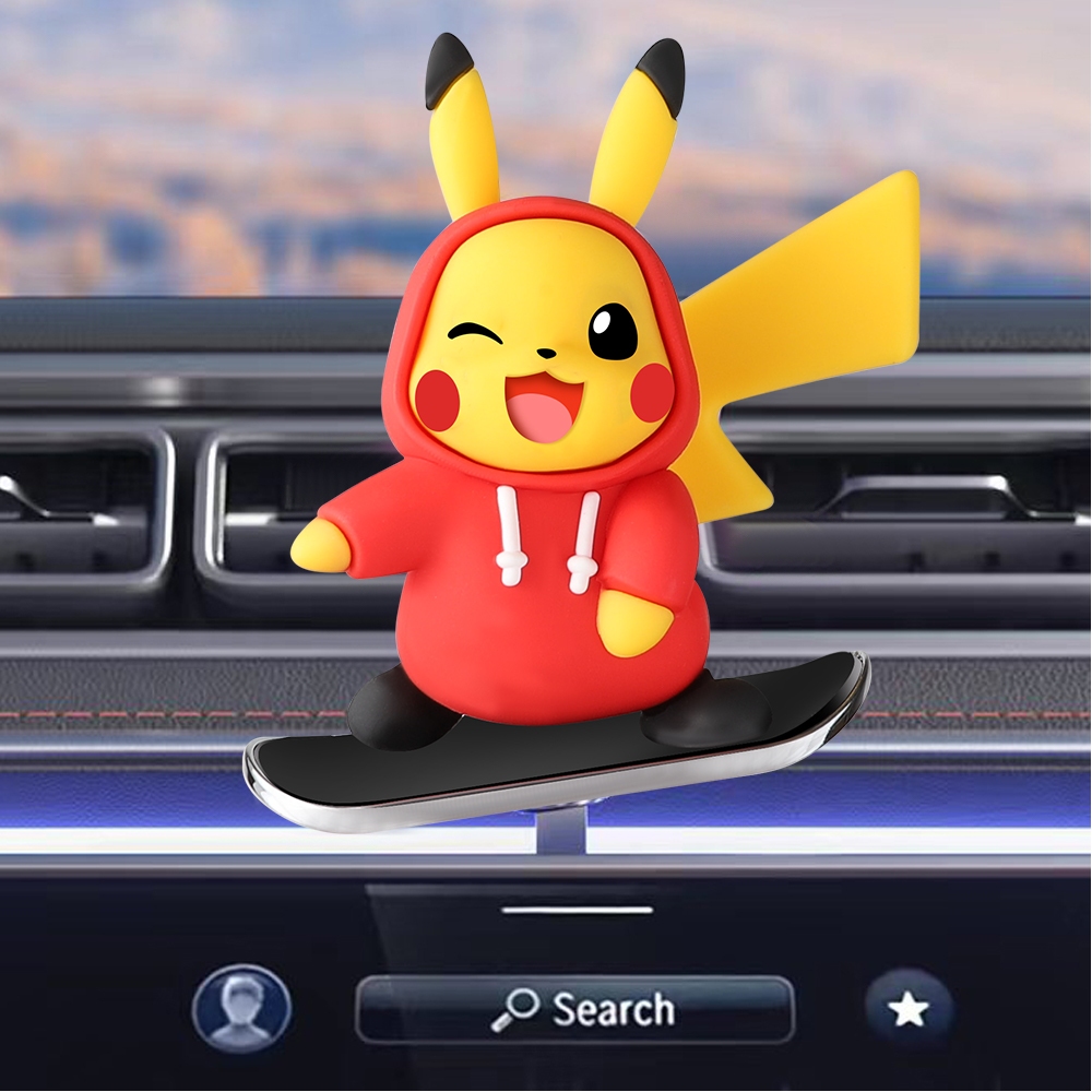2024 new car creative accessories center console display Pikachu ...