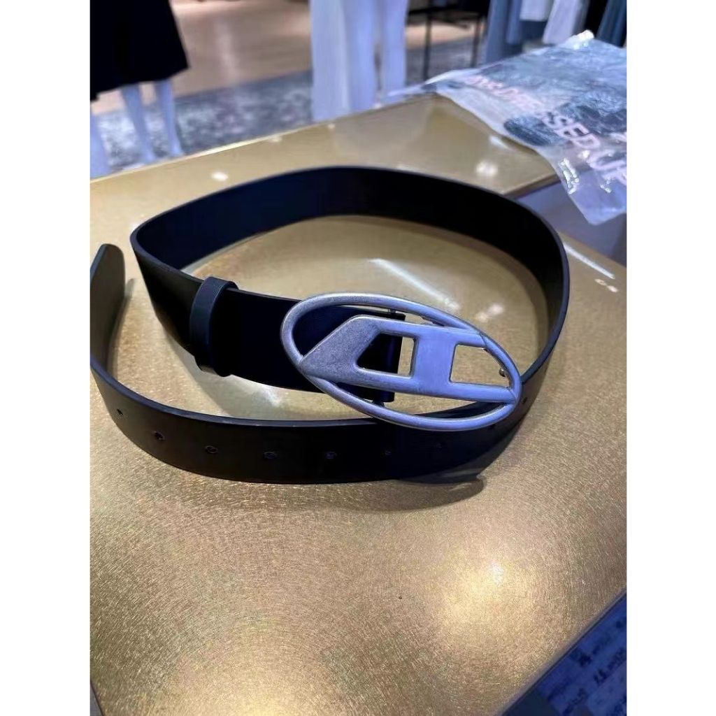 Metal letter D design belt leather fabric belt vibe style belt | Shopee ...