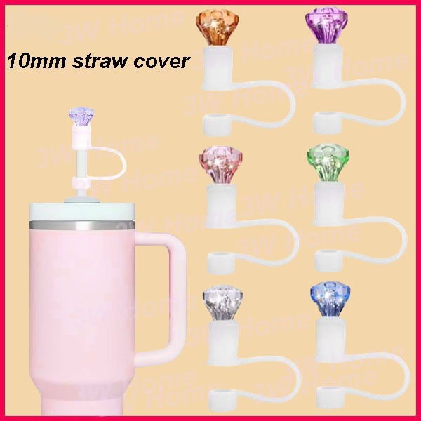 10mm Diamond Straw Covers Cap Toppers Compatible with Stanley 30&40 oz ...