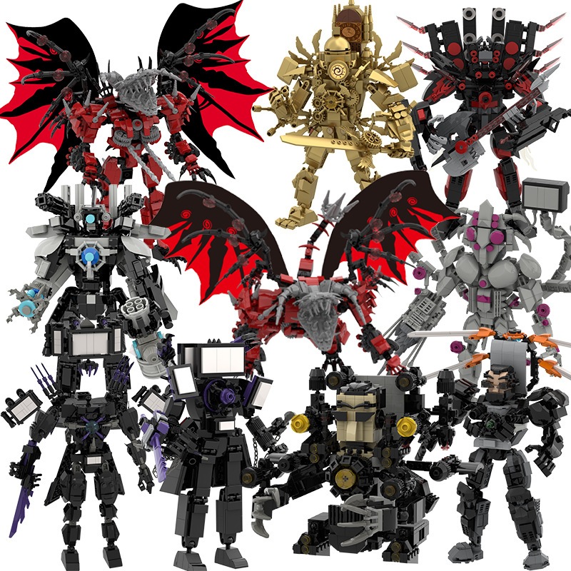 Skibidi toilet Monitor toilet Man Wars toilet Man vs Monitor MOC Titan ...