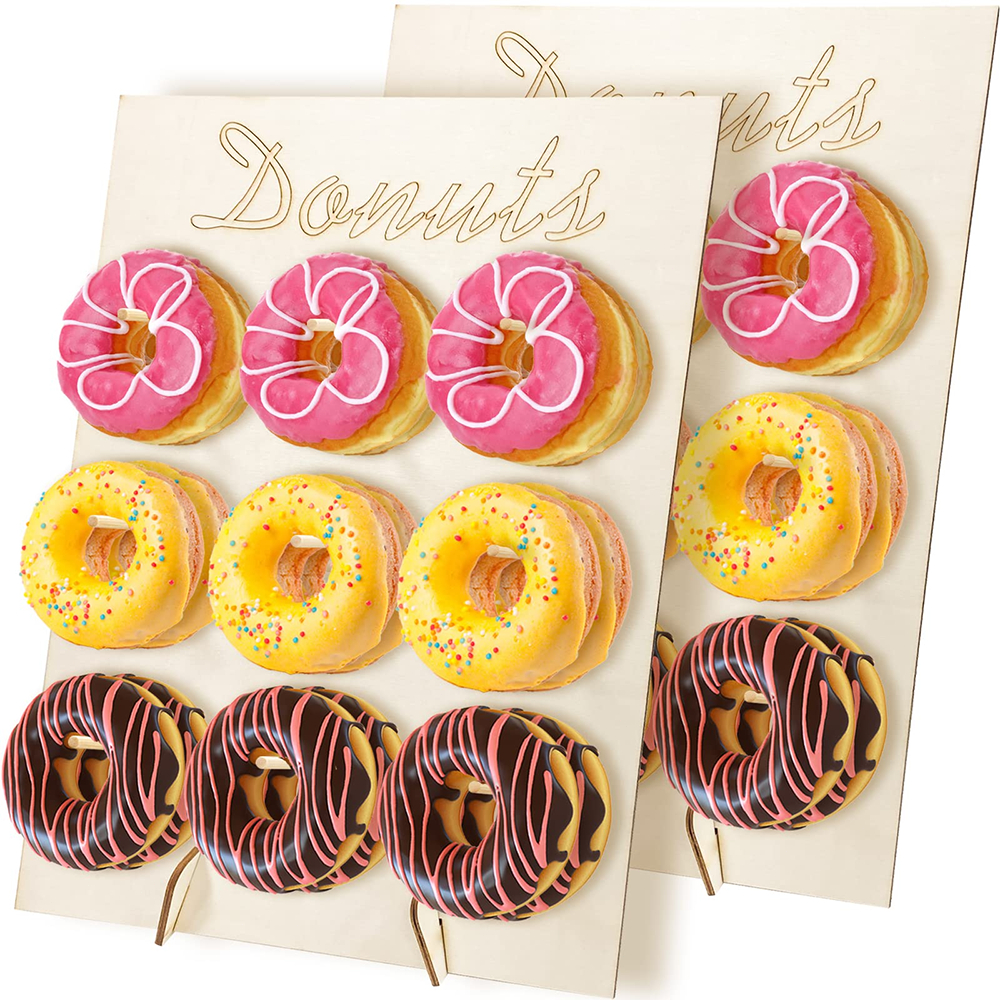 Wooden Donut Display Rack for Wedding Party Donut Display Stand Display ...