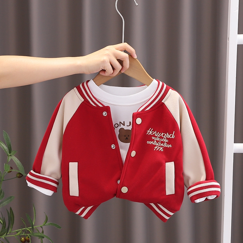 New Children Clothes Spring Autumn Kids Boys Girls Patchwork Cartoon ...