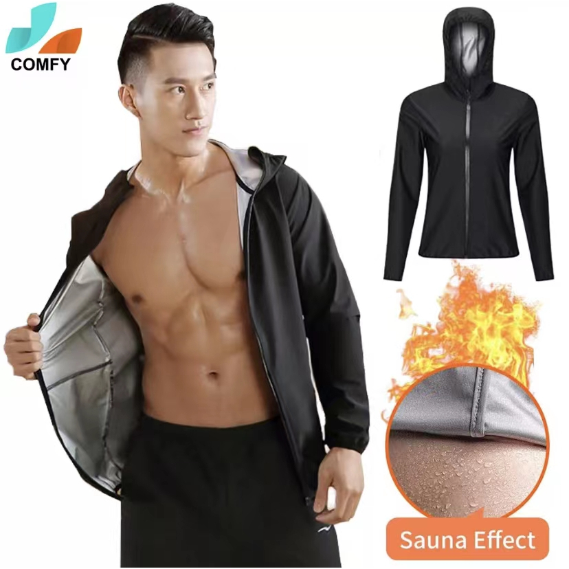Heavy Sweat Suit Fat Burning Belly Fitness Suit Men's Sports Tension ...