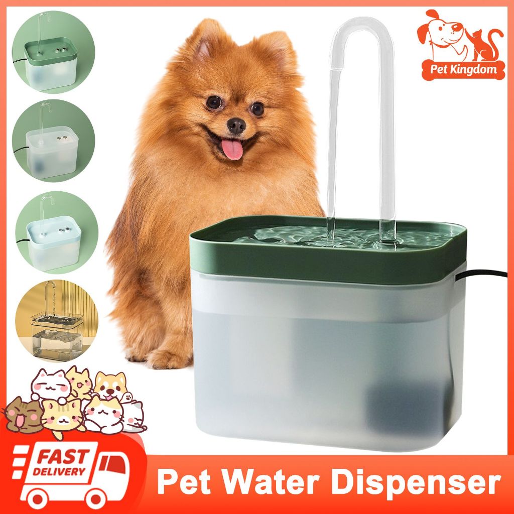 COD Automatic Pet Dog Cat Water Dispenser Fountain Pet Water Loop Mute ...