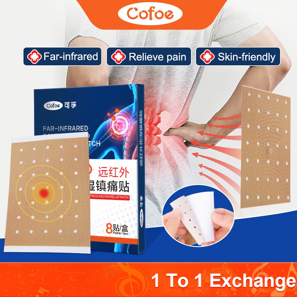Cofoe Chinese Medicated Plaster Pain Relief Patches for Joint&Muscular&Shoulder Pain 8pcs/Box ...