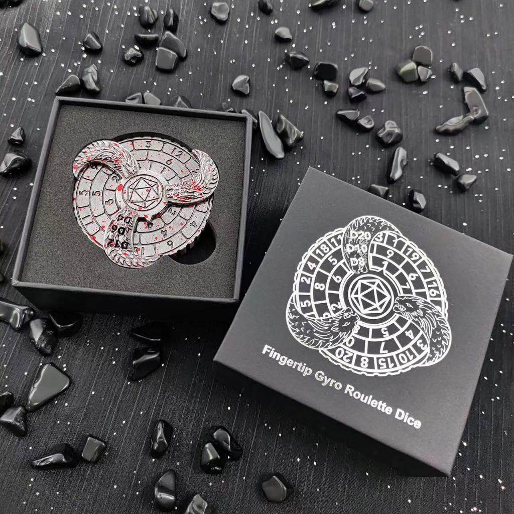 7-in-1 Fingertip Gyro Roulette DND Dice,Cool Spinning Games Fingertip ...