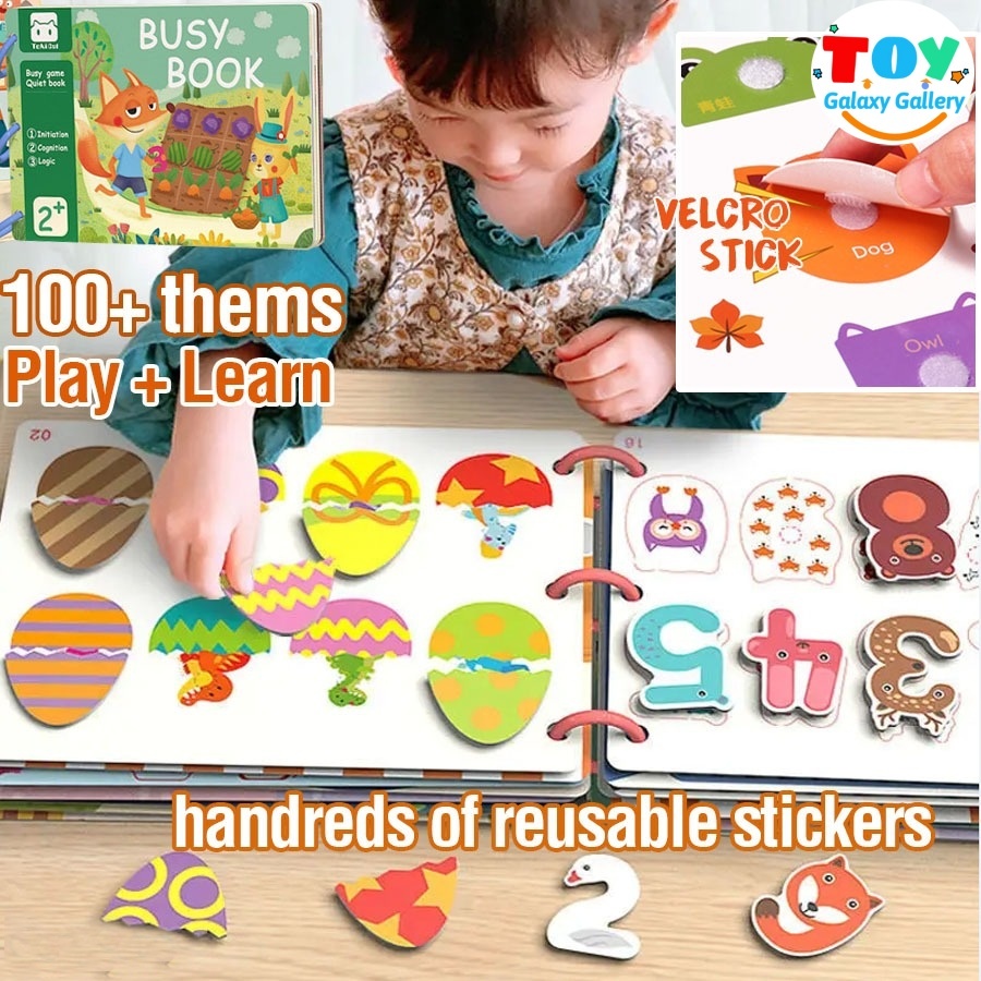 14/30Pages Kids Hand On Sticker Game Busy Book Activity Books For ...
