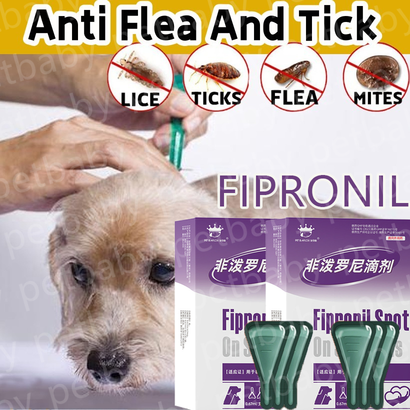 【BUY 1 TAKE 1】Tick And Flea Remover For Dog fipronil tick buster 3 ...