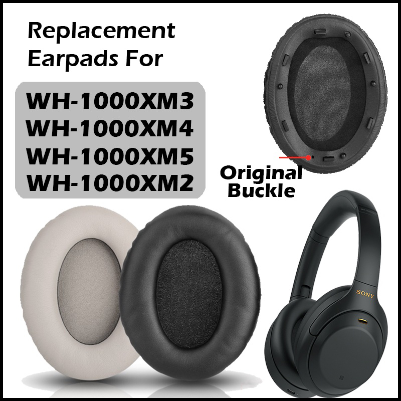 !!!Replacement Earpads Compatible For Sony WH-1000XM4/XM5/XM3 XM2 Soft Leather Headphone ...