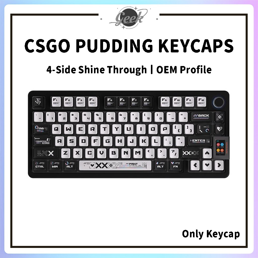 CSGO-EVA Pudding Keycaps PBT Dye-sub OEM Profile Keycap Custom Keycaps ...