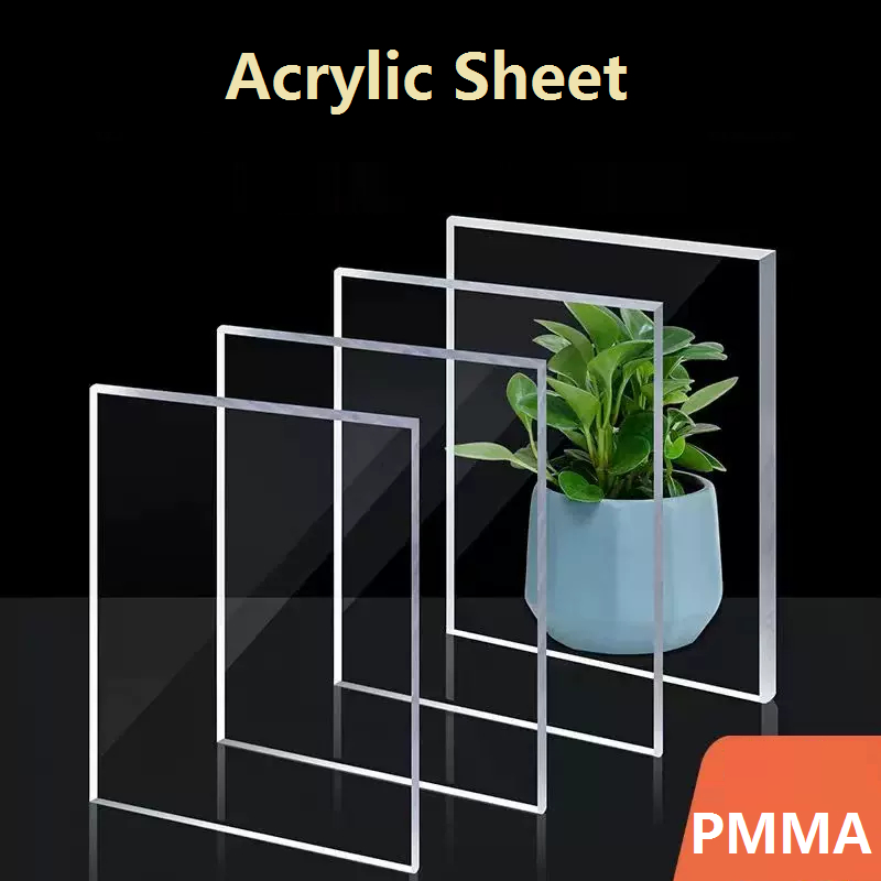 200mm x 200mm Thickness 12-30mm Acrylic Board Transparent Plastic Board ...