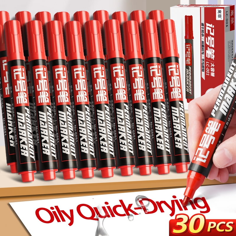 30PCS Professional Marking Pen/Quick-Drying Waterproof Pens/Double End ...