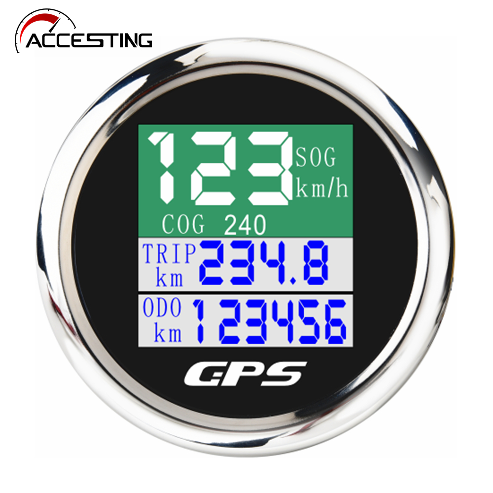 52mm TFT GPS Digital Display Speedometer, with Black Background and ...