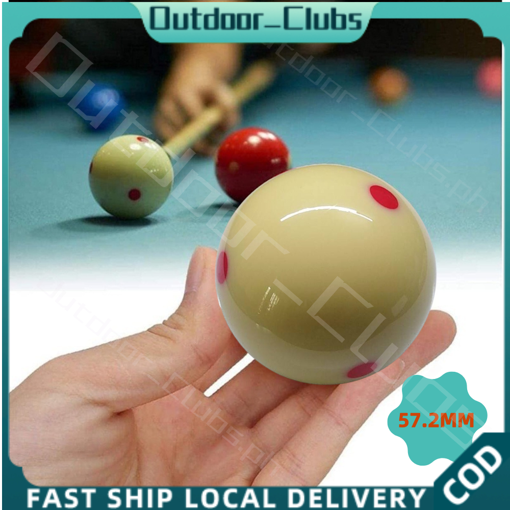 [Outdoor_Clubs] Billiard White Cue Ball 57.2MM Standard Billiard Cue ...