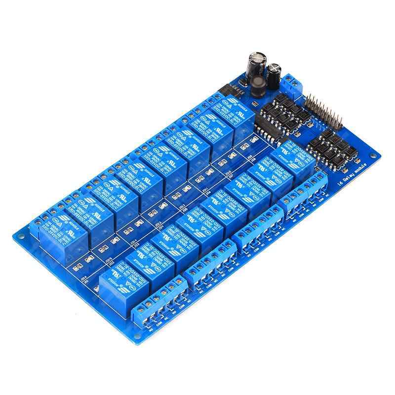 16 relay 5V 12V 24V optocoupler isolation high and low level trigger PLC control board multiple ...