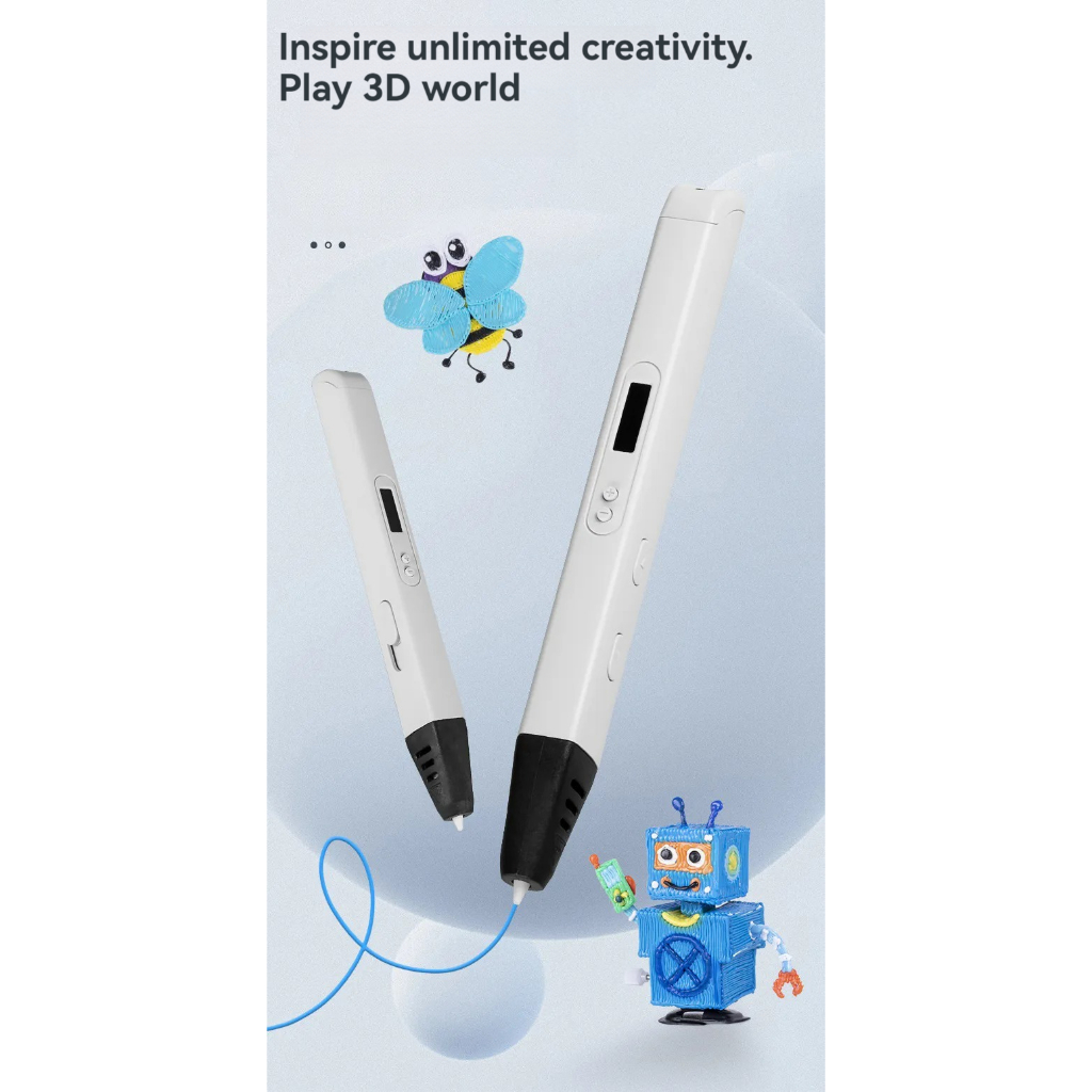 Dewang 3d Printing Pen Mynt3d Brush with OLED Display (Stereo Painting ...