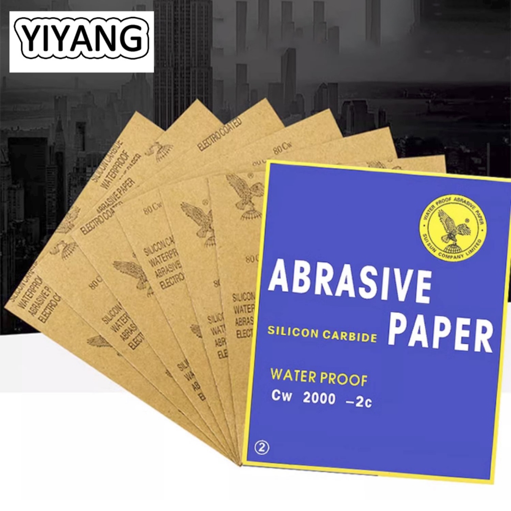 Sand Paper Waterproof Wet Dry Sandpaper Abrasive Paper YIYANG | Shopee ...