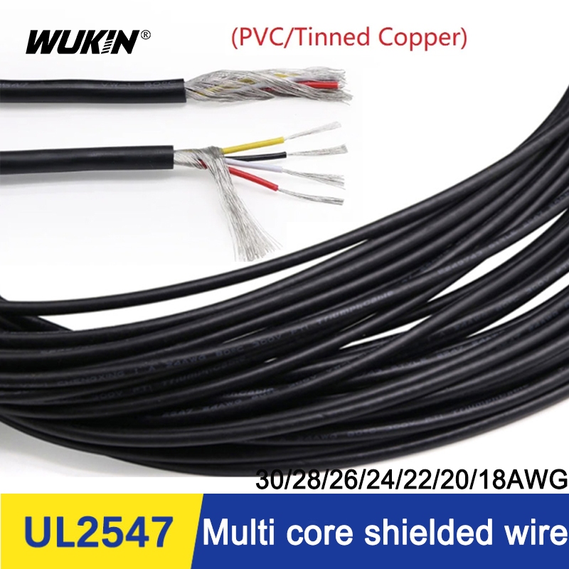 UL2547 Shielded Wire Signal Cable 30 28 26 24 22 20 18 AWG Channel ...