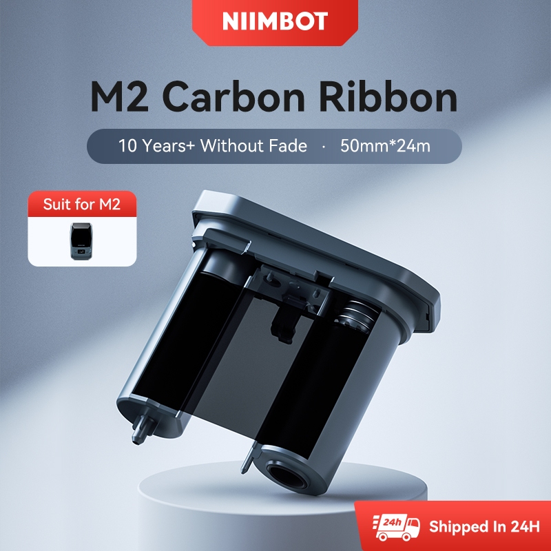 Niimbot M2 Resin Based Carbon Ribbon 50mm*24m Long-lasting Non-fading ...