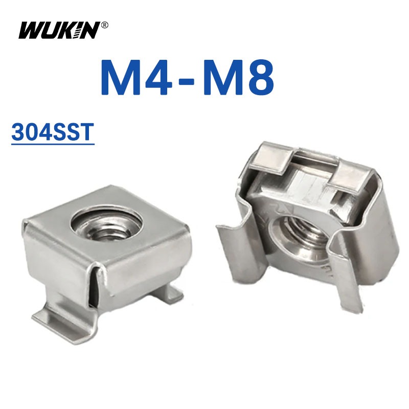 M4 M5 M6 M8 Stainless Steel Quartet Floating Nut Cassette Elastic ...