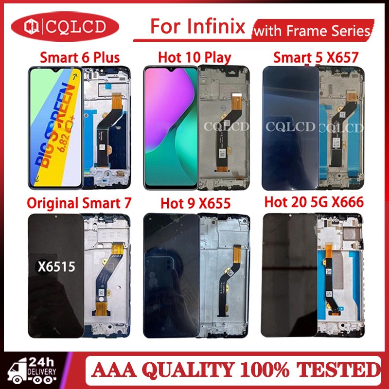 For Infinix Smart 6 Plus LCD Hot 10 Play LCD Smart 5 X657 LCD Smart 7 LCD Hot 20 5G X666 LCD Hot ...