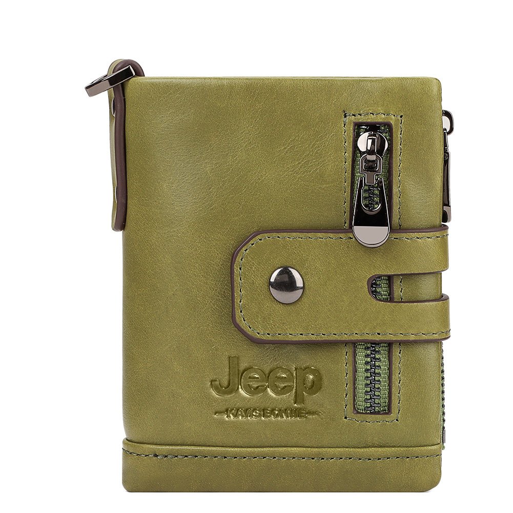 Jeep Kavis Bonwe Rfid Genuine Leather Men Money Organizer Wallet Credit ...