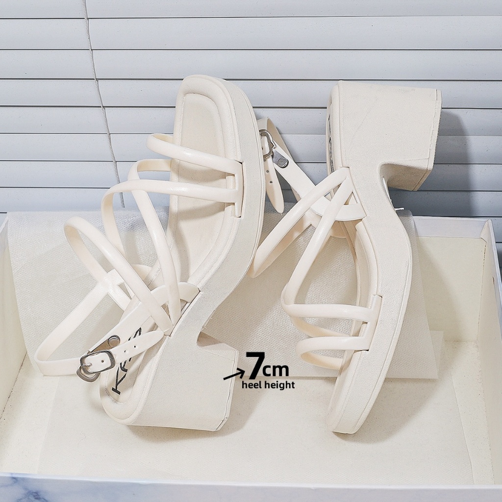 2024 trending 7cm block wedge heels sandals for women outdoor#FL403 ...