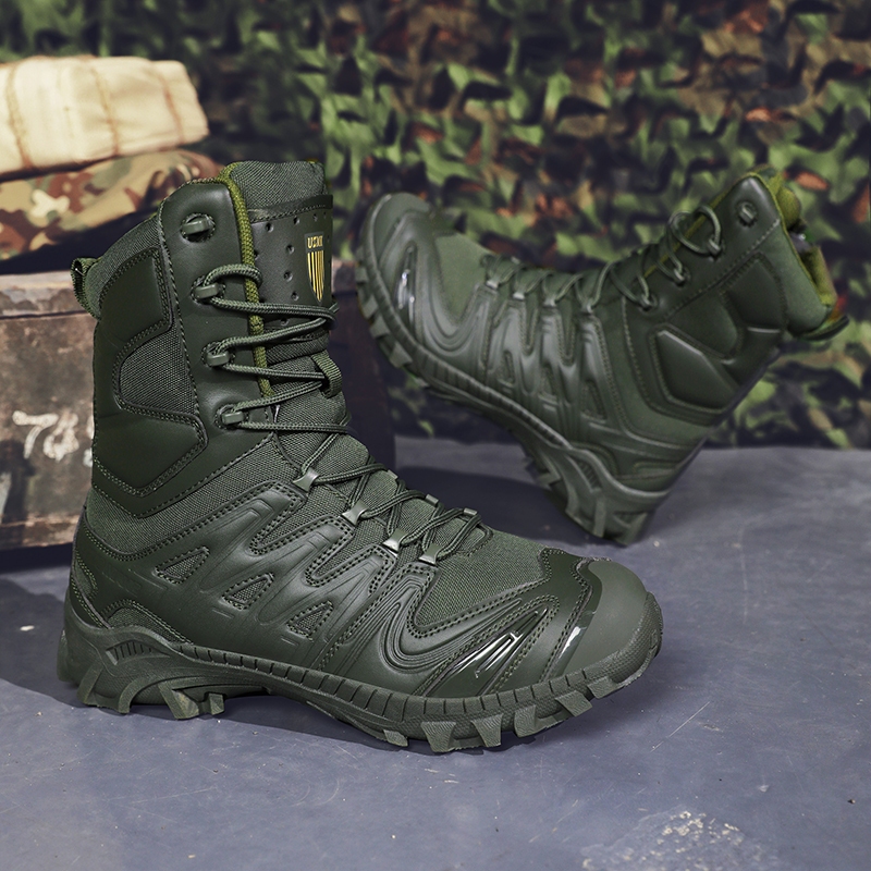 Men's Hiking Shoes Heavy Combat Boots Non-slip Wear-resistant Hiking ...