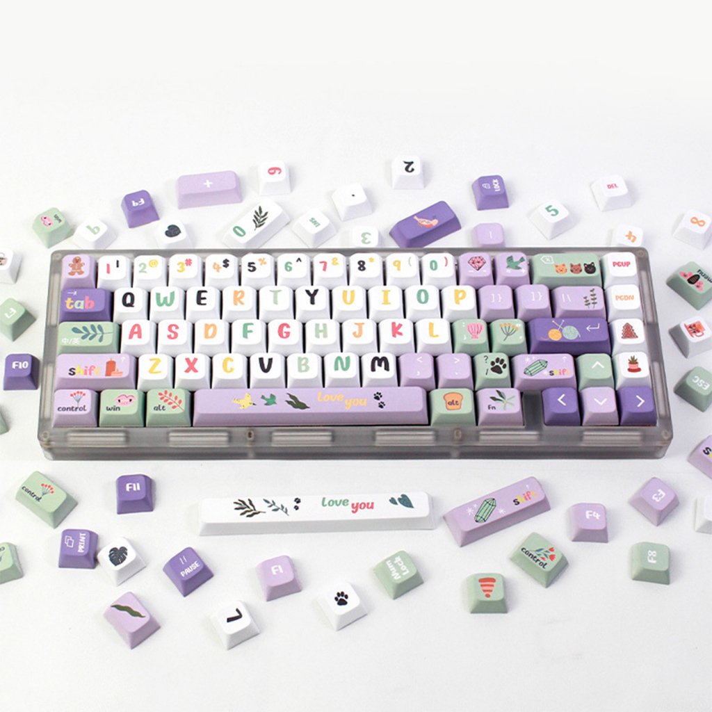The wave graffitik mechanical keyboard cover is suitable for all RK ...