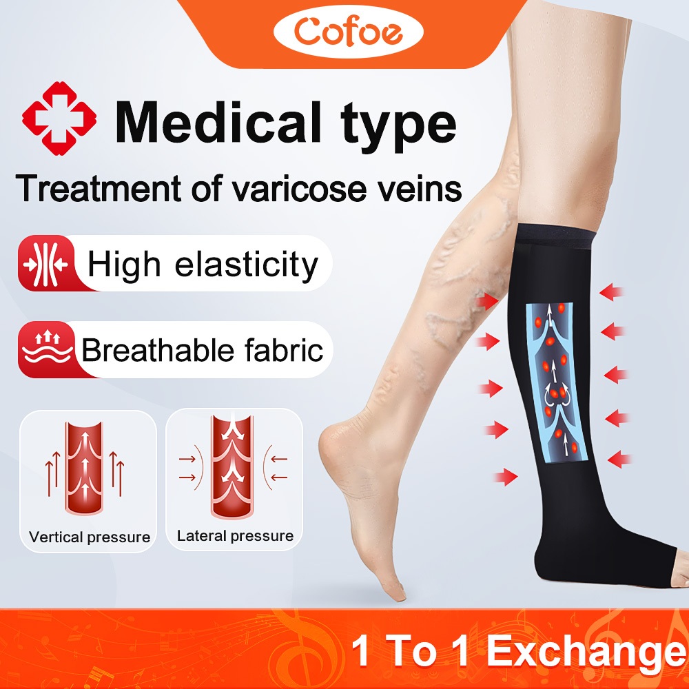 Cofoe Medical Compression Stockings Varicose Veins Socks Prevent Calf ...