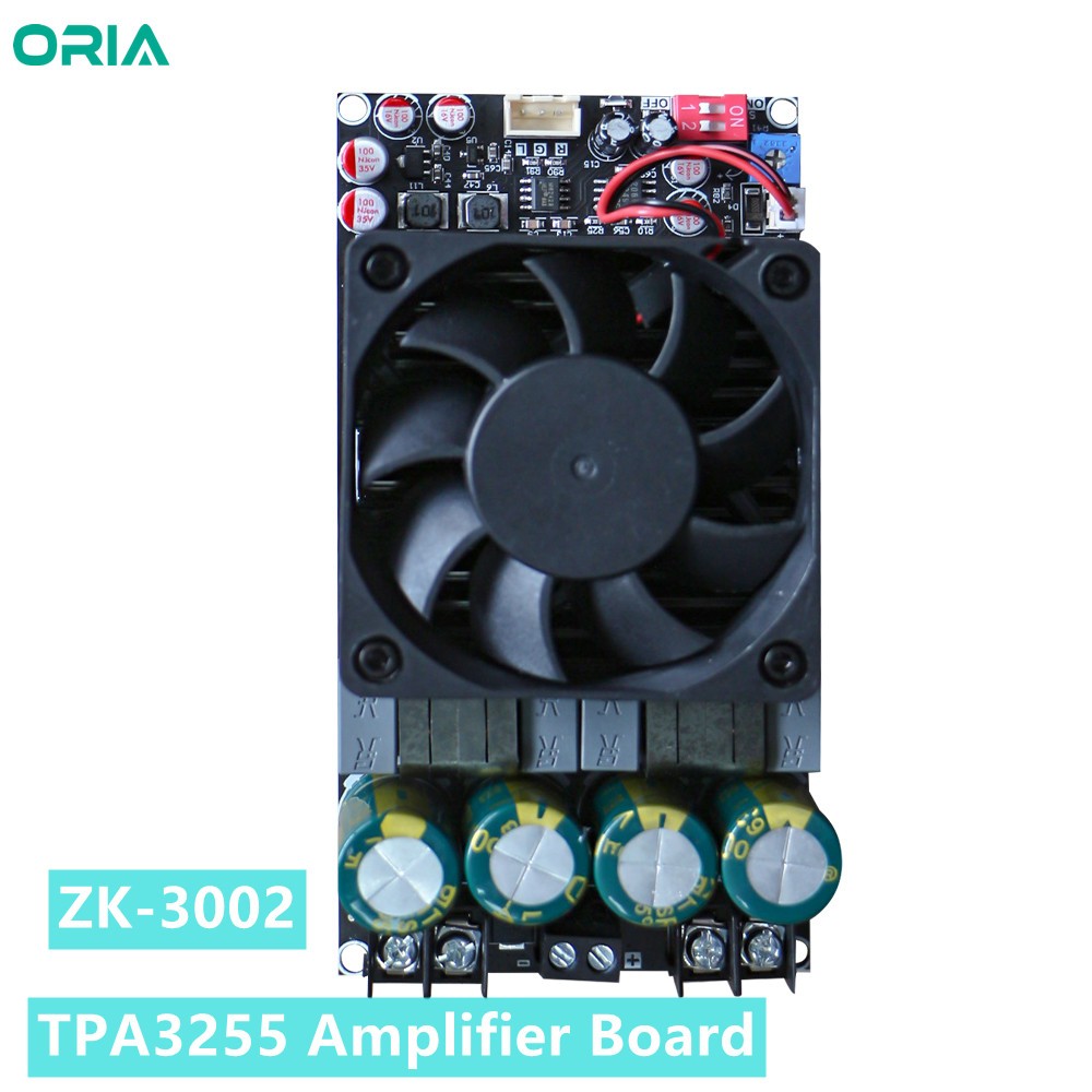 ORIA ZK-3002 High-power TPA3255 Dual Channel 300W*2 Amplifier Board for ...