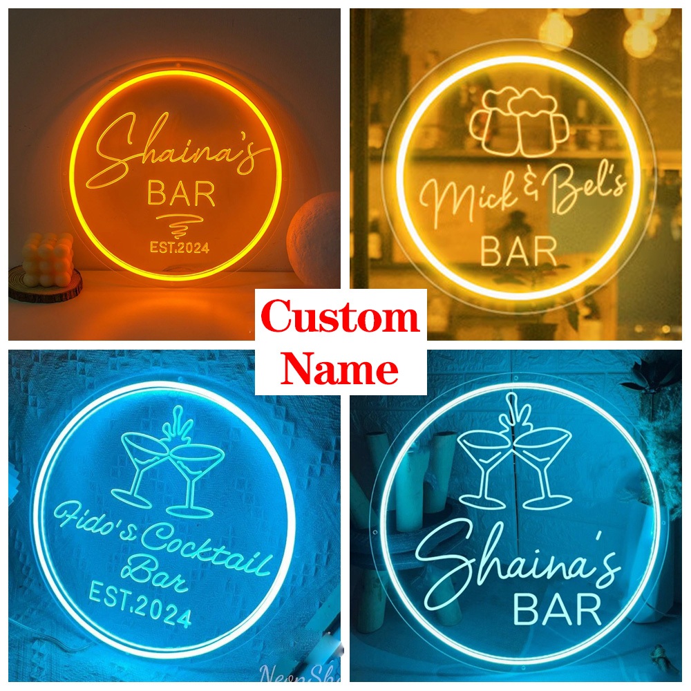 Pub Custom Name Neon Signs For Shop Decoration Pub Sign Customised Bar ...