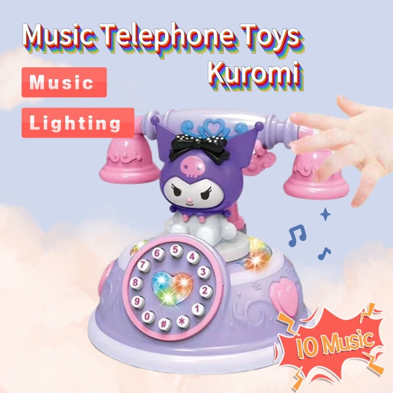 Music Telephone Toys Infant Early Learning Musical Cartoon Kuromi ...